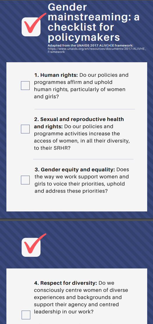 Gender transformative approaches, power inequalities, and a checklist ...